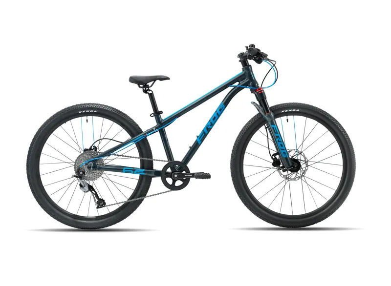 Frog 62 MTB Metallic Grey and Neon Blue